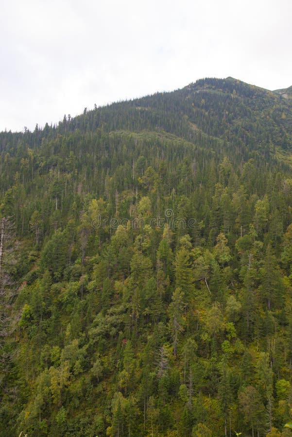 The Wild and Desolate Mountains of the Khamar-Daban. Stock Photo ...