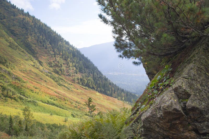 The Wild and Desolate Mountains of the Khamar-Daban. Stock Photo ...