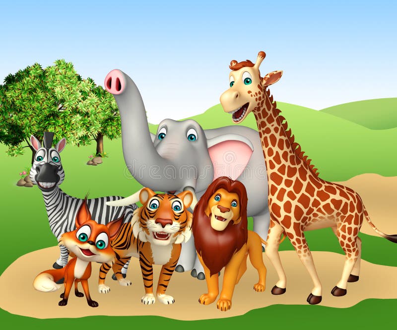 Wild Dier stock illustratie. Illustration of glimlach - 70043258