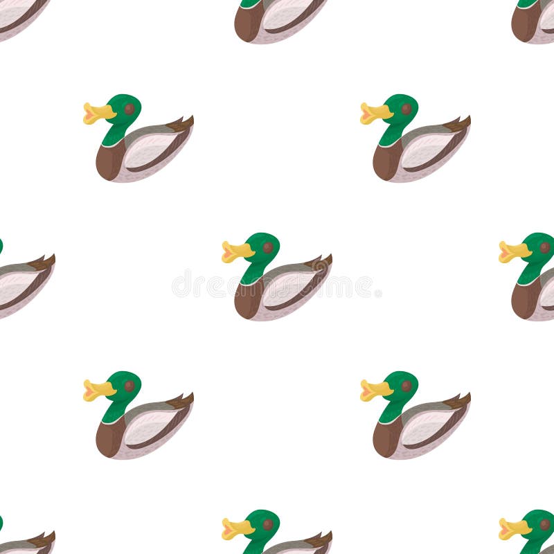 Wild Duck Pattern Seamless Vector Stock Vector - Illustration of ...