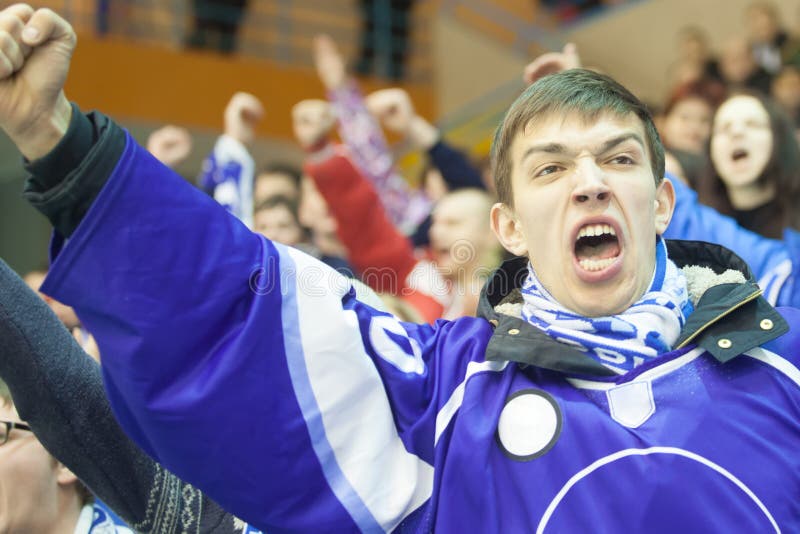 Wild Fan at Sporting Event stock image. Image of extreme - 51199061