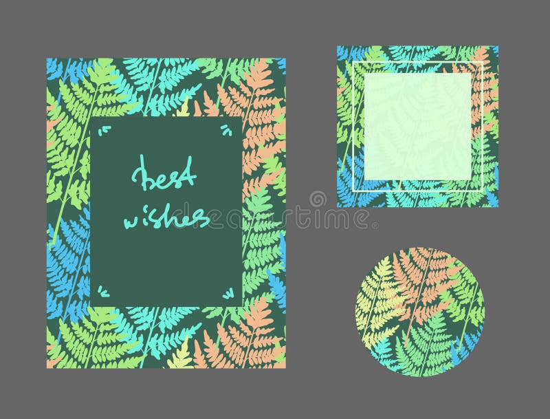 Wild fern stock vector. Illustration of placard, brochure - 97180436