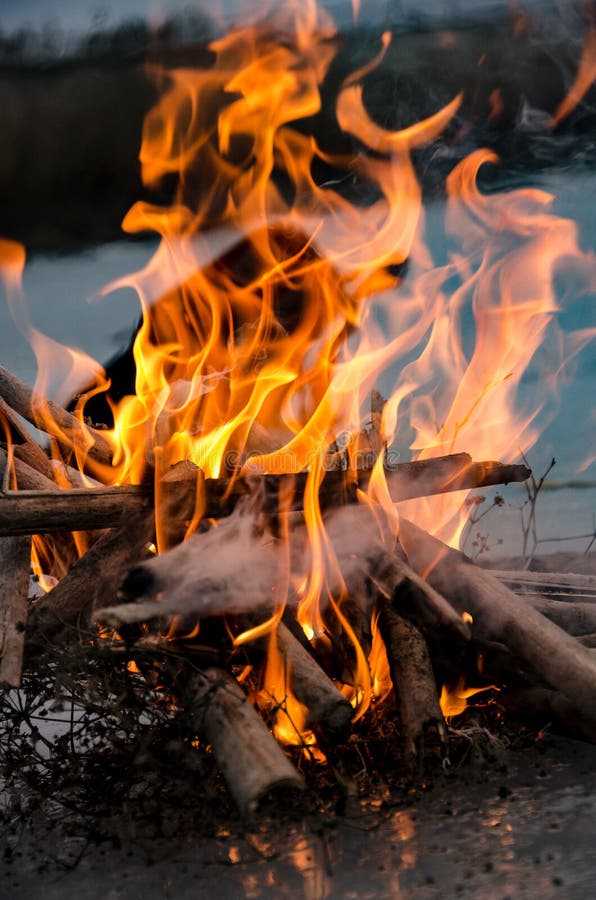 Fire at night stock image. Image of abstract, season - 140595689