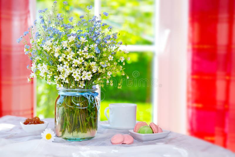 Spring Wild Flowers Bouquet . Stock Photo - Image of blossom, petal ...