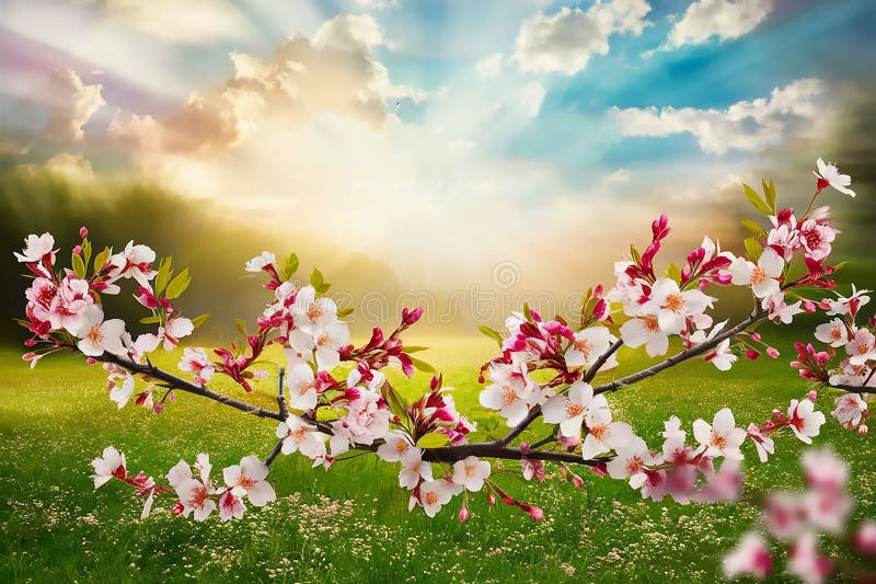 Wild Flowers Plant on Summer or Autumn Nature Background with Copy ...