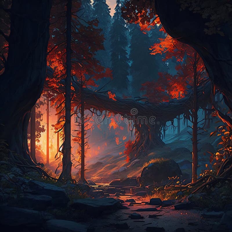 Forestscape View Stock Illustrations – 8 Forestscape View Stock ...