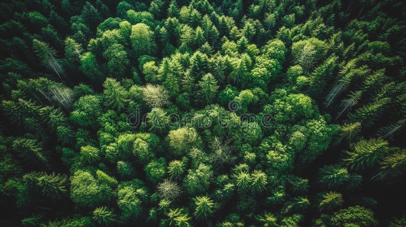 Wild Forest, Green Forest Texture Background, Generative AI. Stock ...