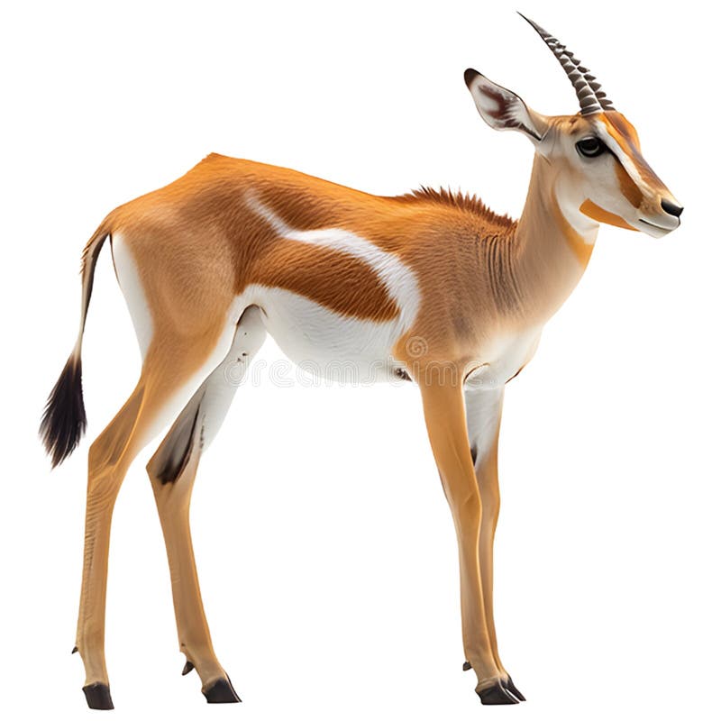 Wild and Free Antelope Image Collection Stock Illustration ...