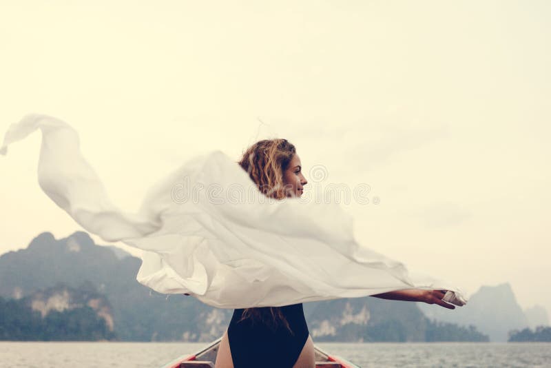 Wild and Free Like the Wind Stock Image - Image of nature, caucasian ...