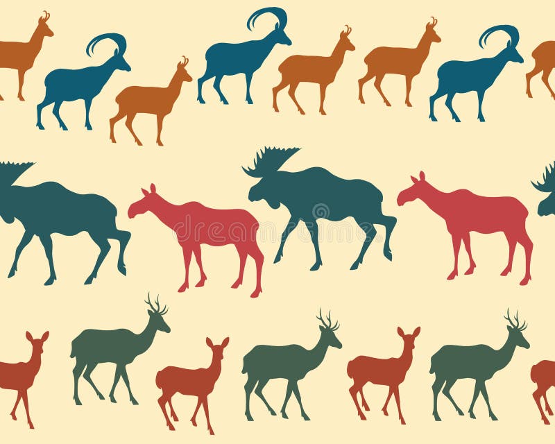 Wild game pattern stock vector. Illustration of hunting - 66241126