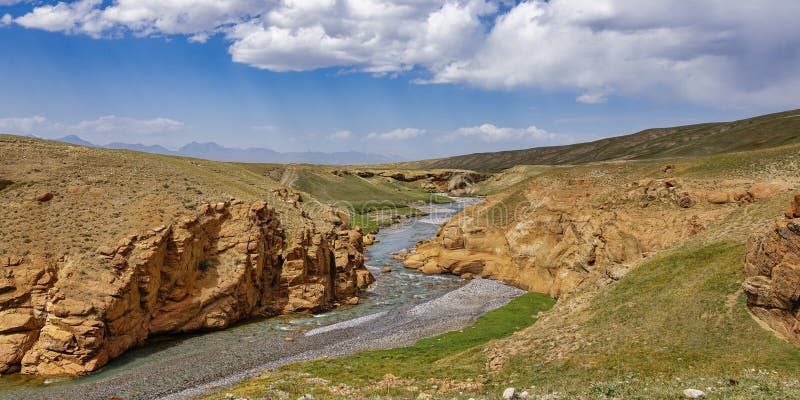 Wild Gorge in Naryn Province, Kyrgyzstan Stock Photo - Image of slope ...