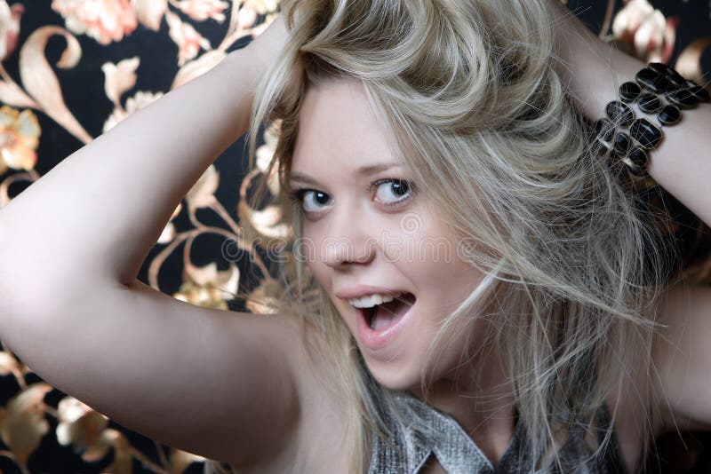 Wild hair stock image. Image of curiosity, hair, fashion - 23543293