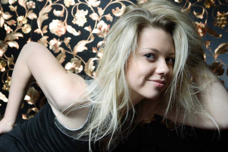 Wild hair stock image. Image of color, brown, view, smile - 23543305