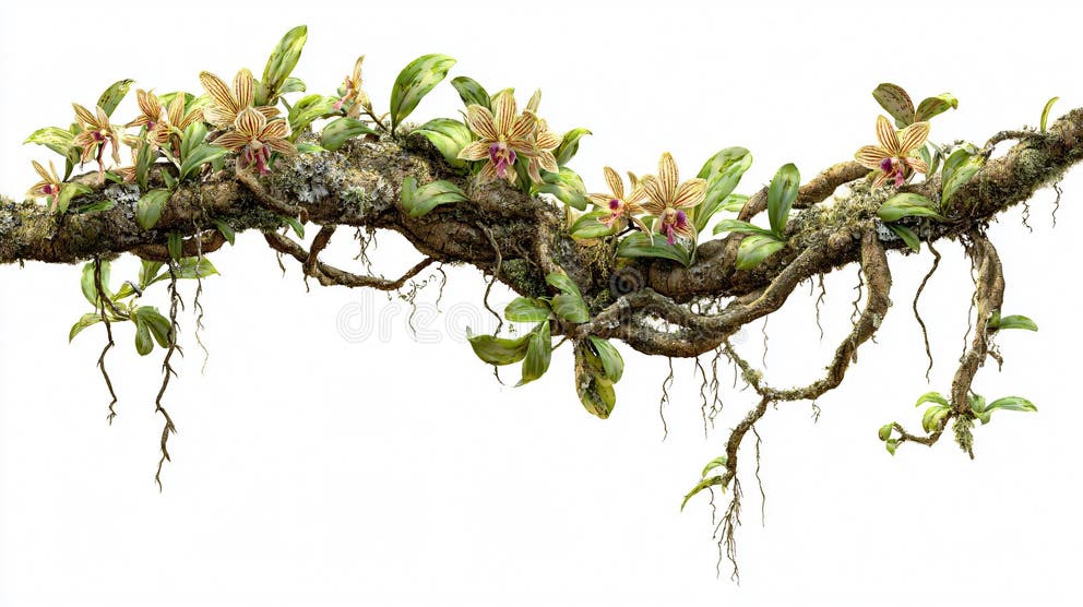 Wild Jungle Vines for Nature Enthusiasts and Botanical Designs Stock ...