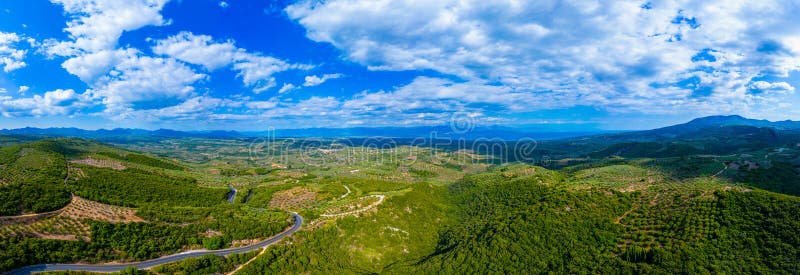 Wild Landscape of Peloponnese Peninsula in Greece Stock Photo - Image ...