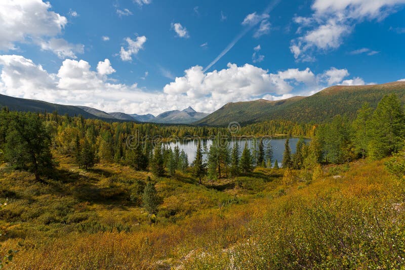 Wild Landscape in Ural Mountains. Stock Photo - Image of large, river ...