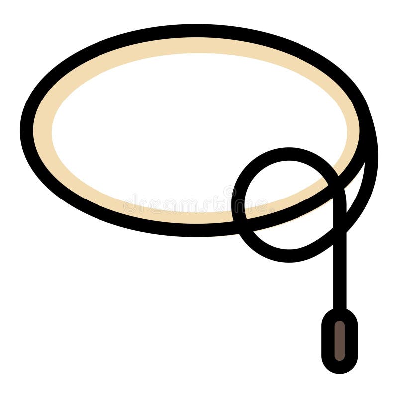Wild Lasso Icon Vector Flat Stock Vector - Illustration of circle, rope ...