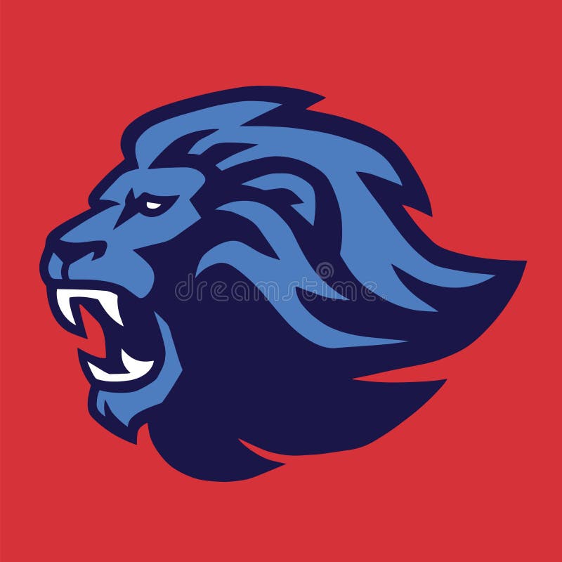 Lion Angry. Wild Animal Evil Emotions. Beast Aggressive Stock Vector ...