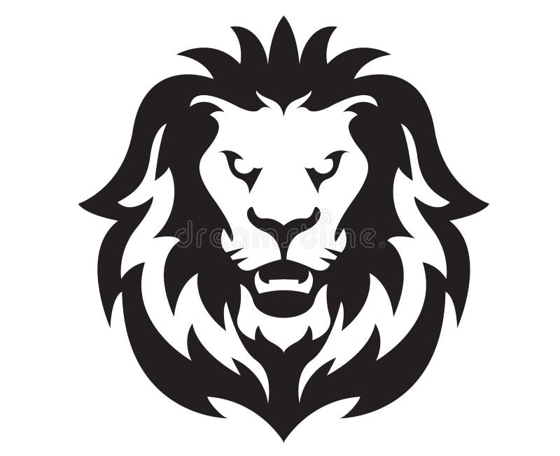 Wild Lion Head and Logo Icon. Vector Illustration Stock Vector ...