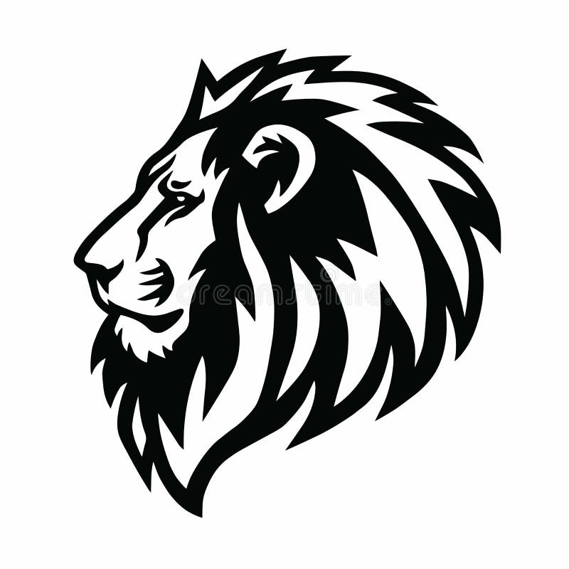 Wild Lion Head Logo Vector Icon Design Stock Vector - Illustration of ...
