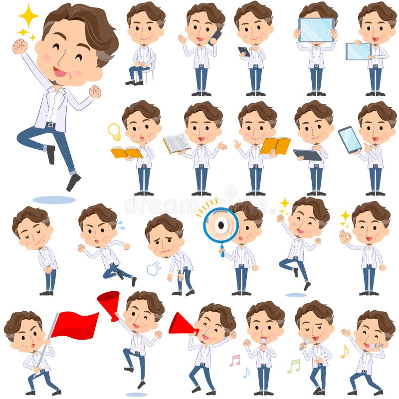 Middle Aged Men Stock Illustrations – 398 Middle Aged Men Stock ...