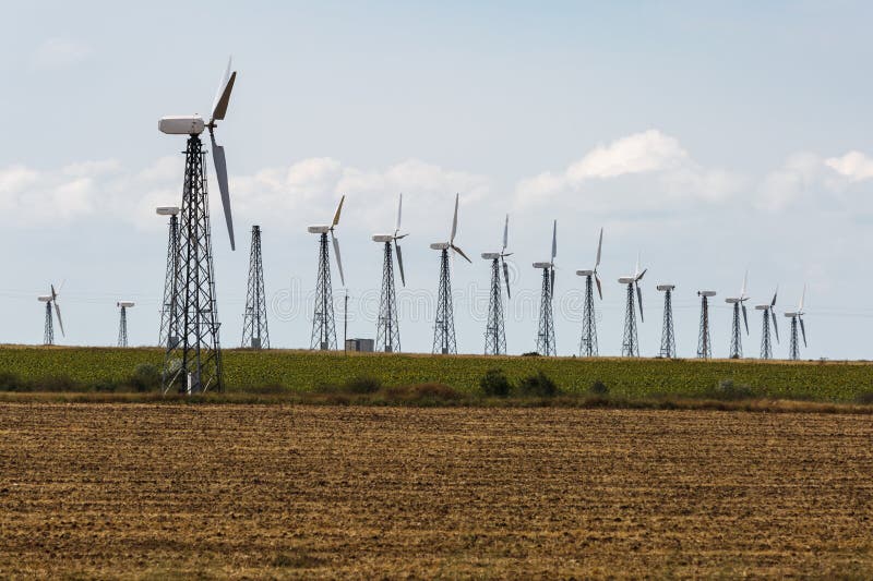 Wild mill in field stock image. Image of tower, resource - 118767209