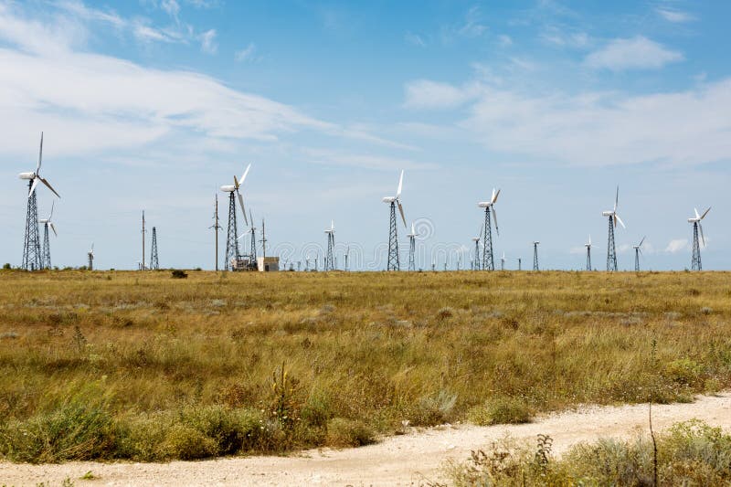 Wild mill in field stock image. Image of renewable, point - 118728823