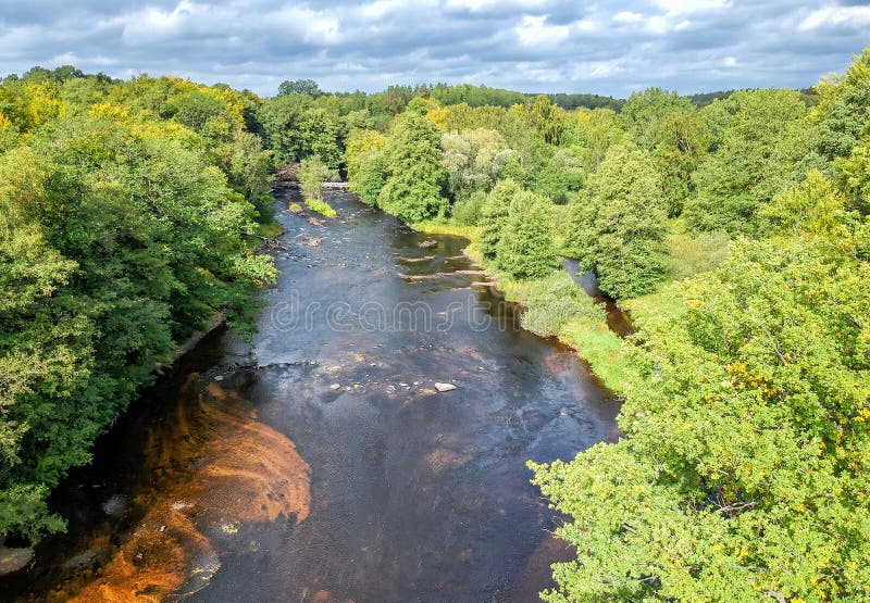 Wild Morrum River in September Stock Photo - Image of outdoor ...