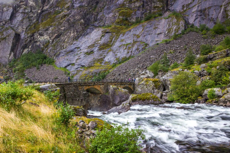 Wild Mountain River in Norway Stock Image - Image of wind, countryside ...