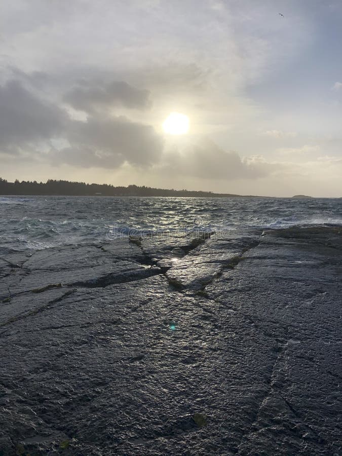 Wild ocean, and sun stock photo. Image of nature, uniqe - 172869112