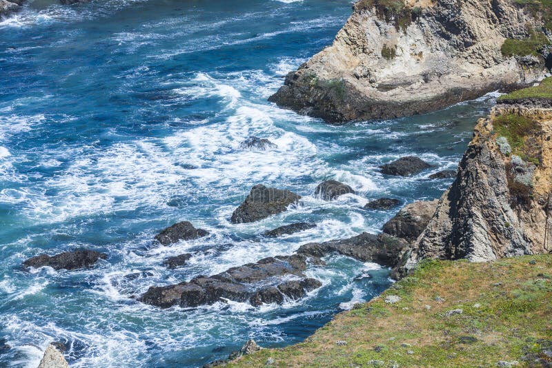 Wild Pacific Coast at Point Arena Stock Photo - Image of point ...