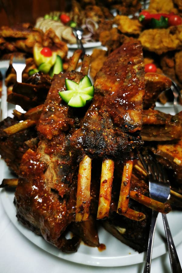 Wild pig ribs stock photo. Image of ribs, barbecue, baby - 161714110
