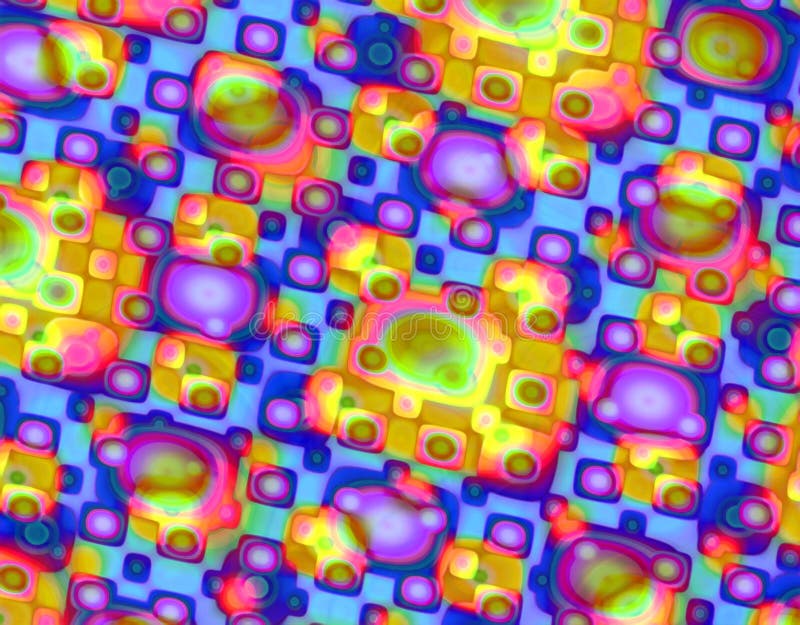 Funky Pop-art Seventies Background Stock Illustration - Illustration of ...