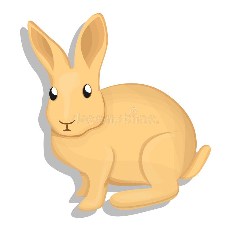 Wild Rabbit Icon, Cartoon Style Stock Vector - Illustration of fauna ...