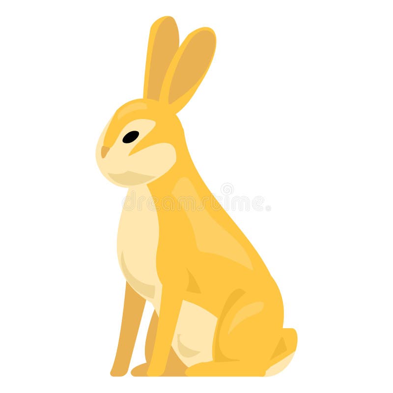 Wild Rabbit Icon, Cartoon Style Stock Vector - Illustration of fauna ...