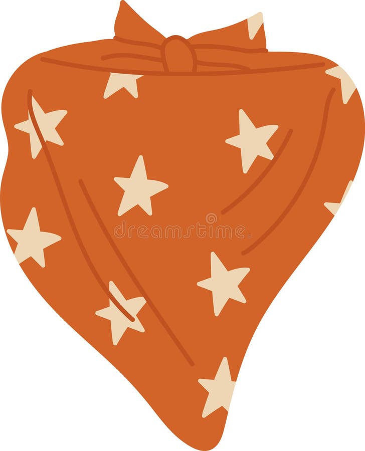 Wild Rag with Stars stock vector. Illustration of ragged - 365205473
