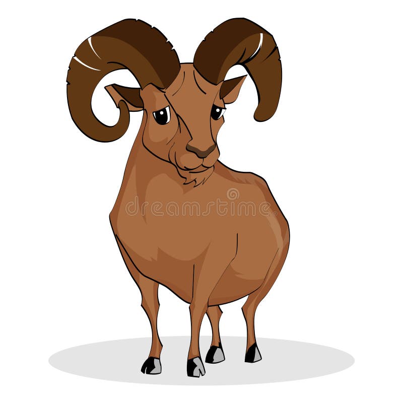 Majestic Wild Ram Standing Proud in a Mountainous Wilderness Vector ...