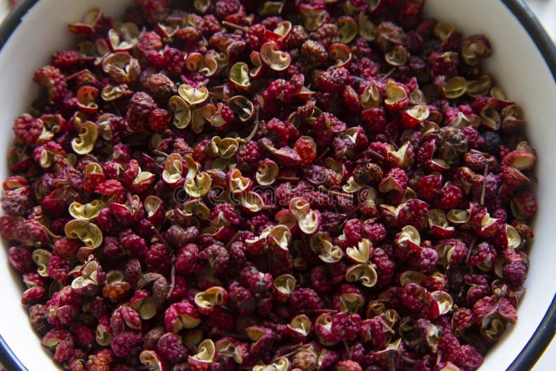 Wild Red Chinese Pepper Corn Close Up. Stock Image - Image of nature ...