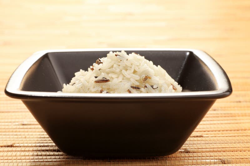 Wild rice stock image. Image of bowl, long, dish, cooked - 15632457