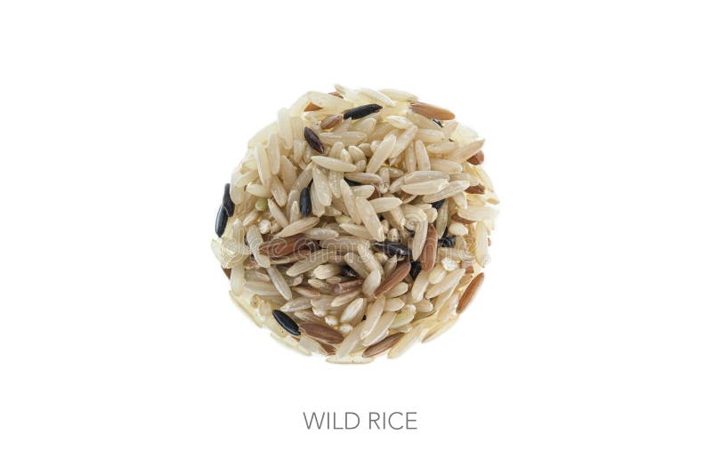 Wild Rice Circle stock photo. Image of long, brown, rice - 18372874