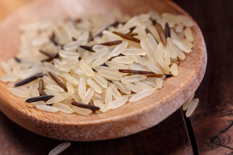 Wild rice stock image. Image of healthy, brown, bowl - 48276139