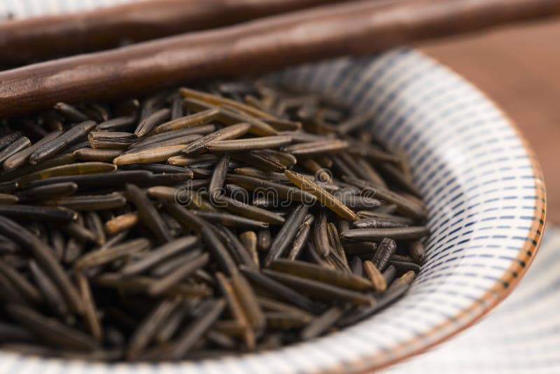 Wild rice stock photo. Image of food, white, studio, bowl - 69237432