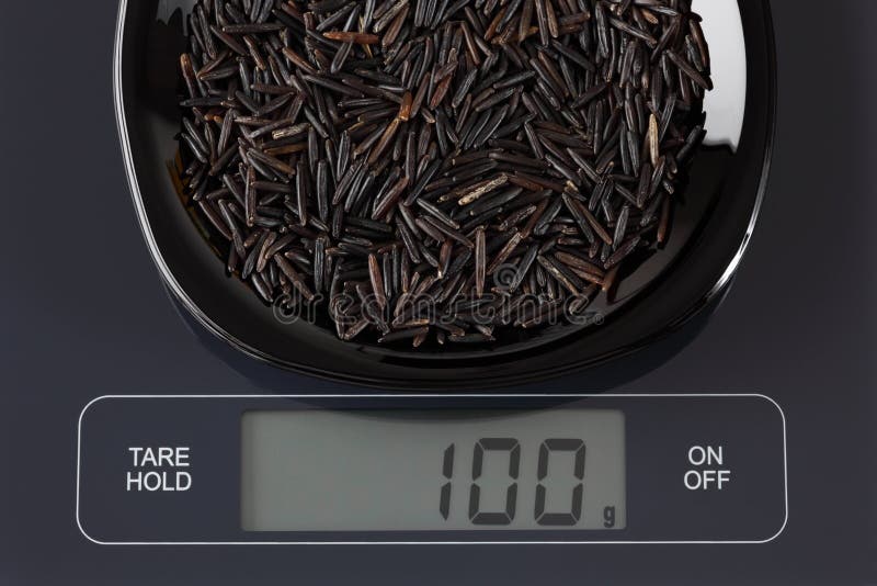 Rice on a scale stock image. Image of kilo, cook, boiled - 3831195