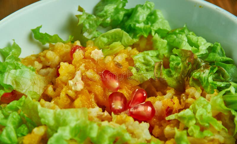 Wild Rice Pilaf with Butternut Squash Stock Photo - Image of butternut ...