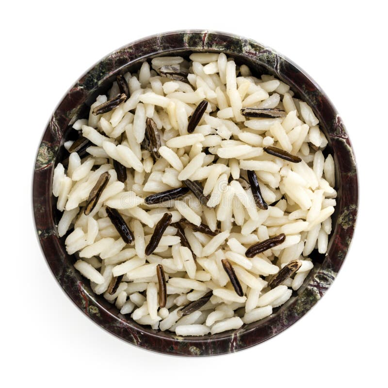 Wild Rice Top View Isolated Stock Photo - Image of view, wild: 148390772
