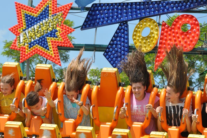 Wild ride editorial stock image. Image of merry, girls - 51331709
