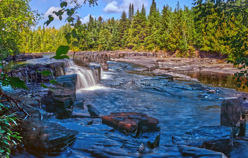 Wild Ride of the River and the Falls, Thunder Bay, on, Canada Stock ...