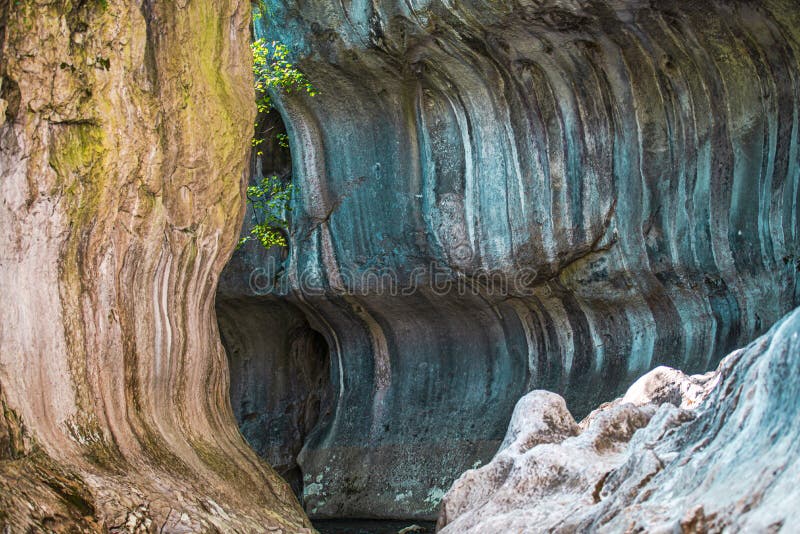 Inside of the Cannyion of Wild River Stock Image - Image of valley ...
