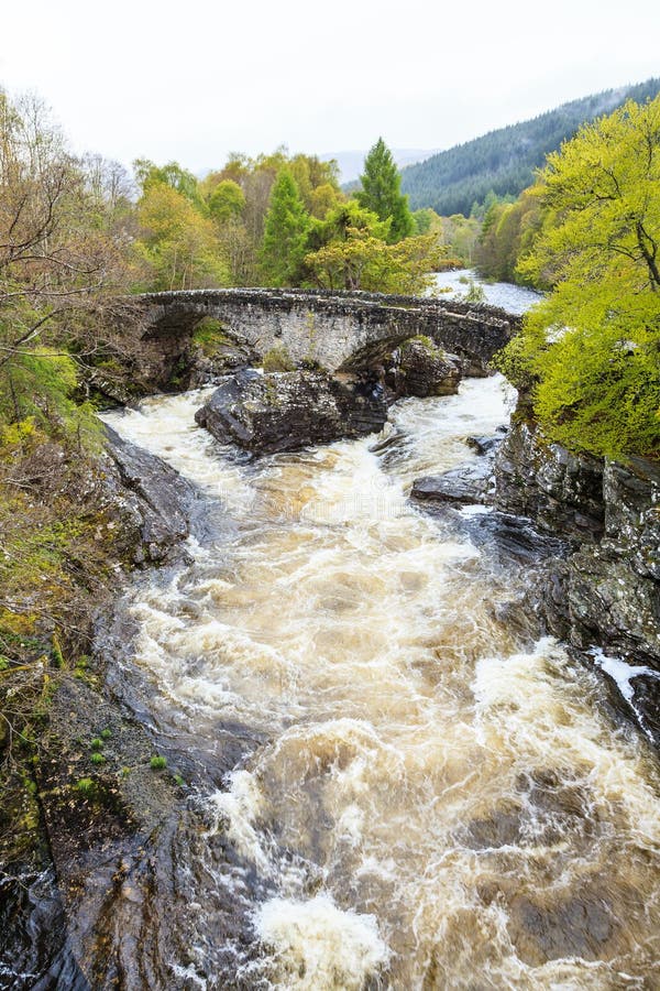 Wild River in Mountain Landscape Stock Image - Image of mystic ...
