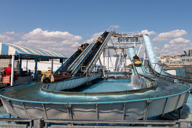 Wild River Ride on Brighton Pier Editorial Stock Image - Image of water ...